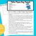 Police Paper Bag Puppet Craft Template With Directions - Etsy