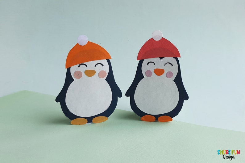 Penguin Papercraft Template With Directions - Etsy