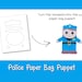 Police Paper Bag Puppet Craft Template With Directions - Etsy