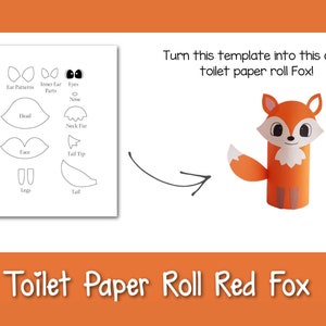 Fox Toilet Paper Roll Craft With Directions - Etsy