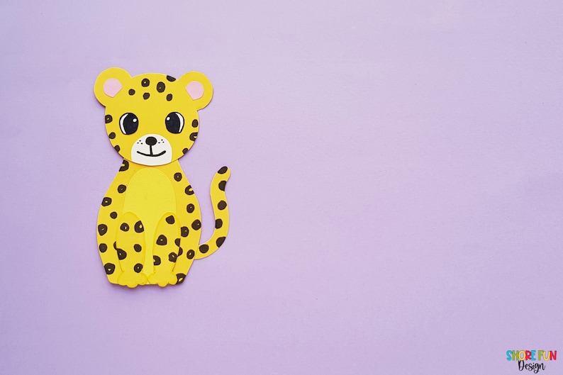 Leopard Papercraft Template With Directions - Etsy
