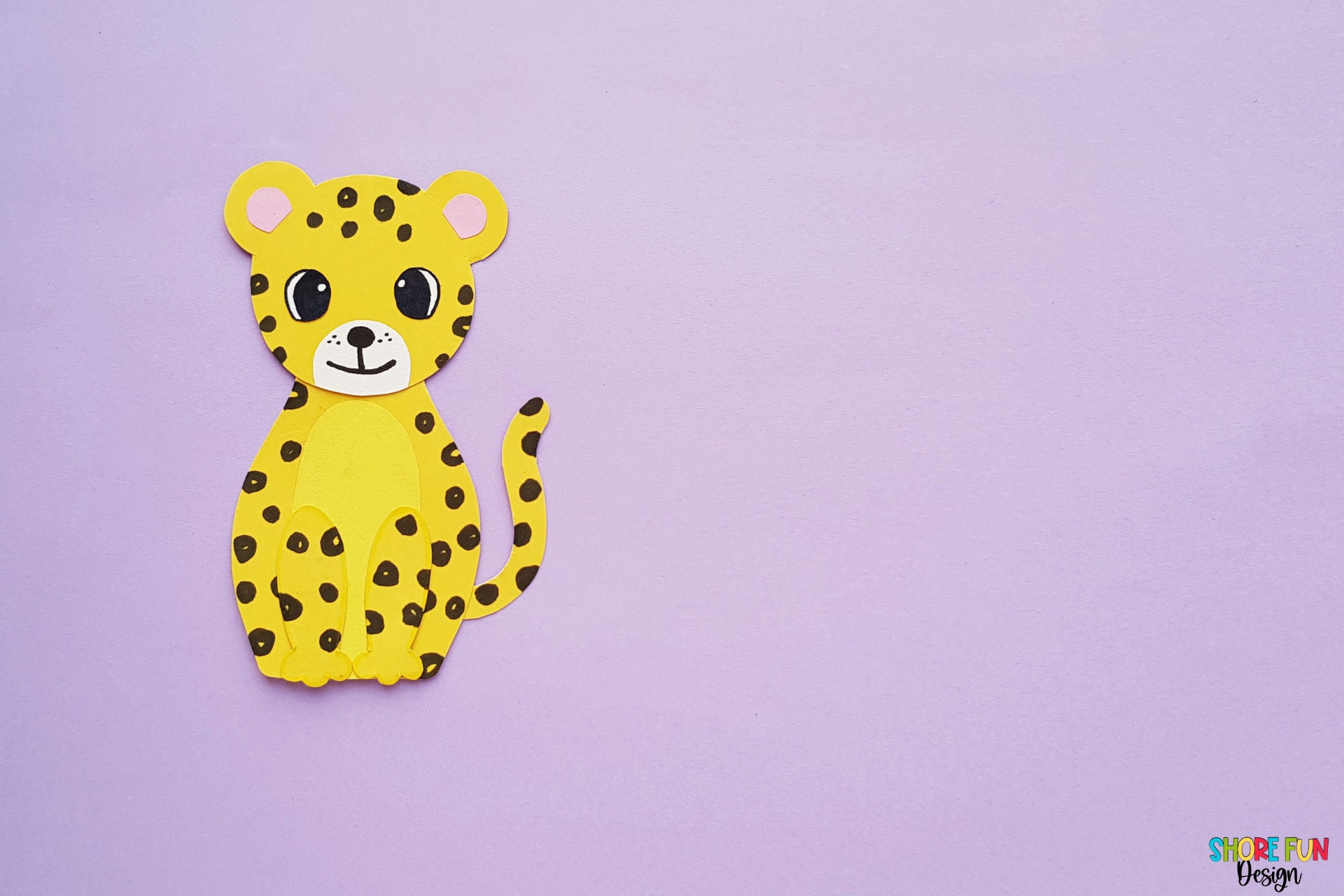Leopard Papercraft Template With Directions - Etsy