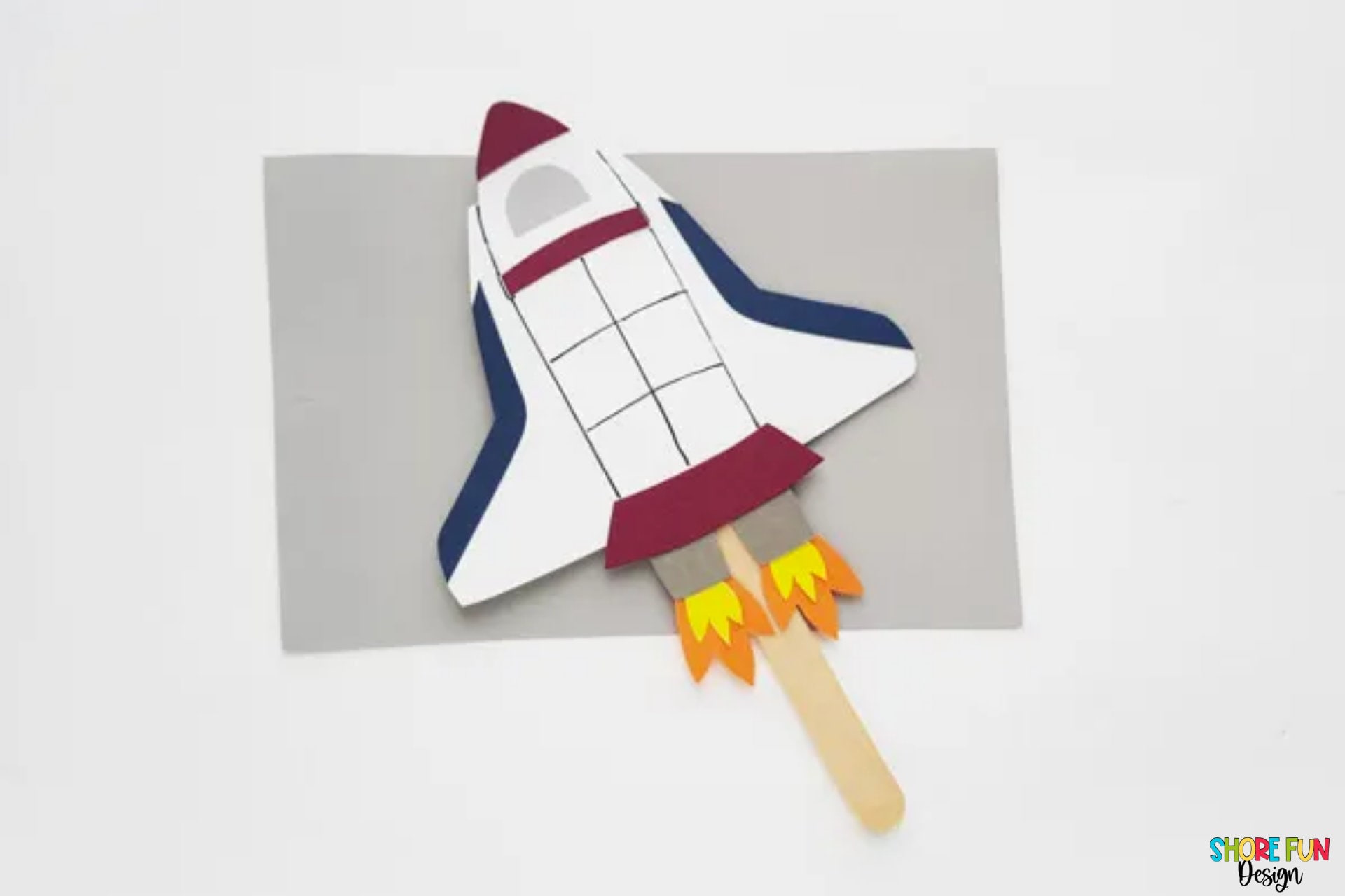 Space Shuttle Papercraft Template With Directions - Etsy
