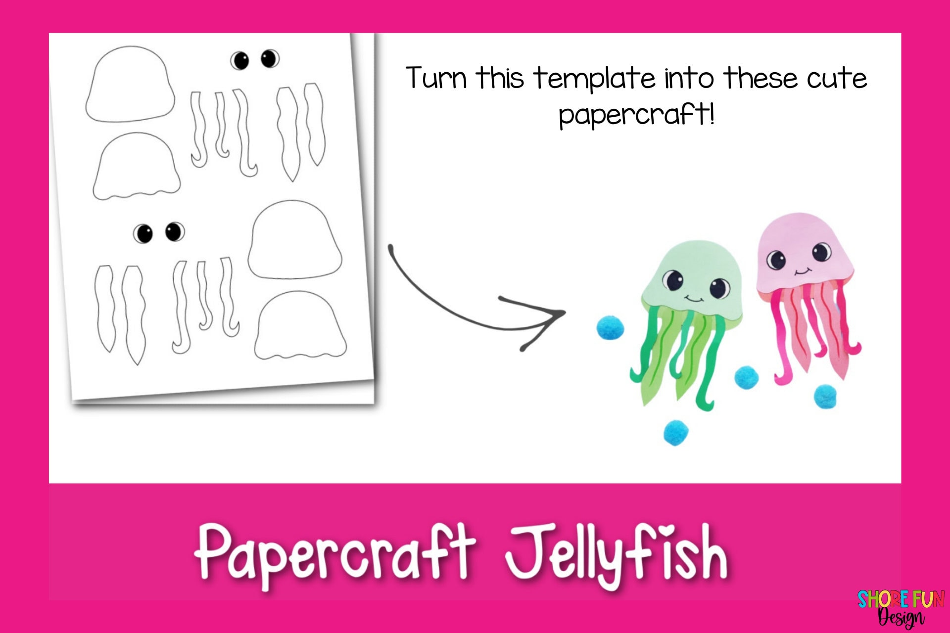 Papercraft Jellyfish Template With Directions - Etsy