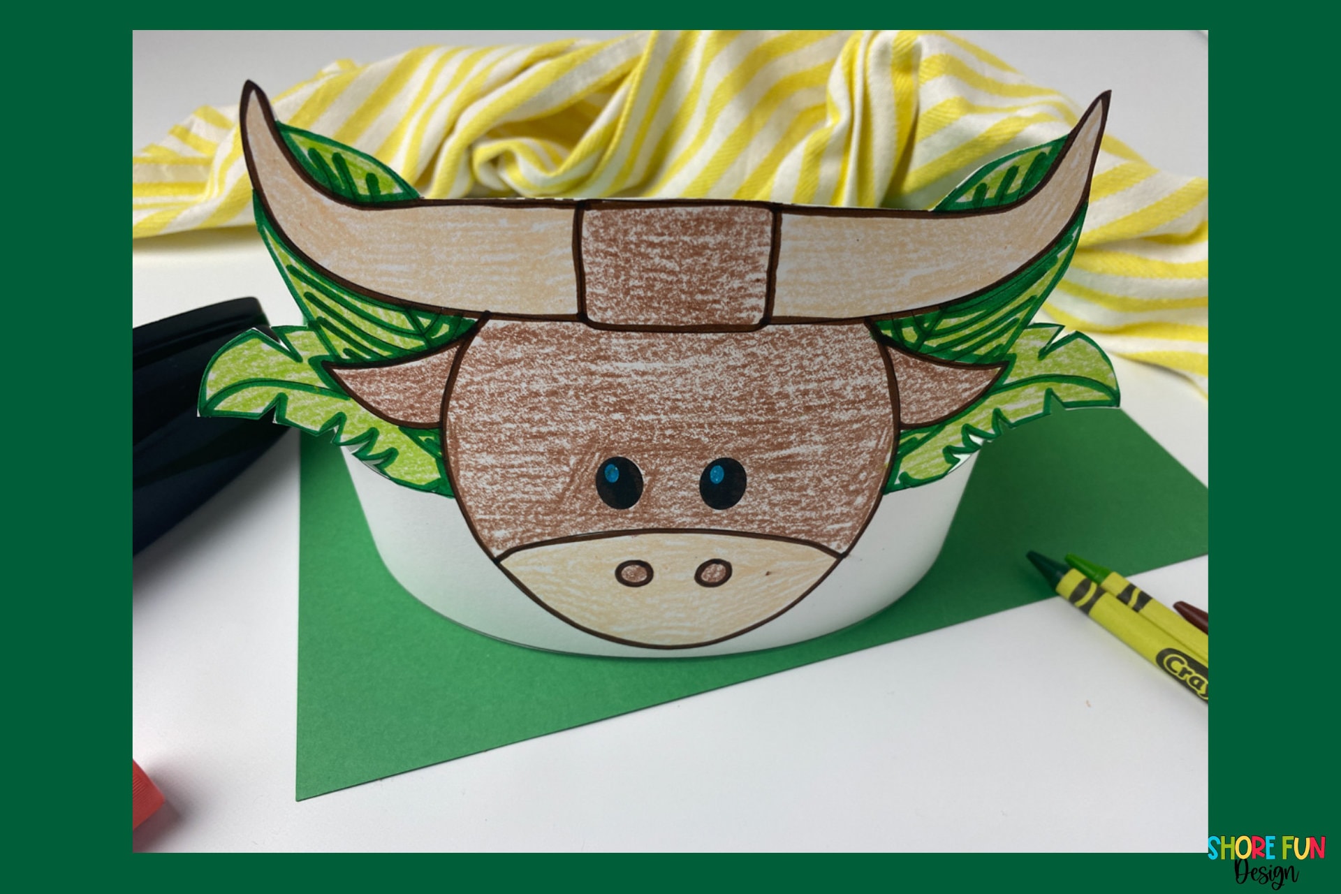 Ox Headband Papercraft Template With Directions - Etsy