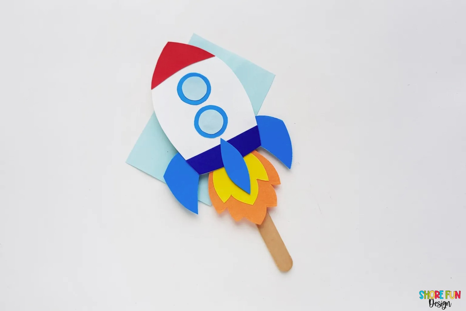 Paper Rocket Craft Template With Directions - Etsy