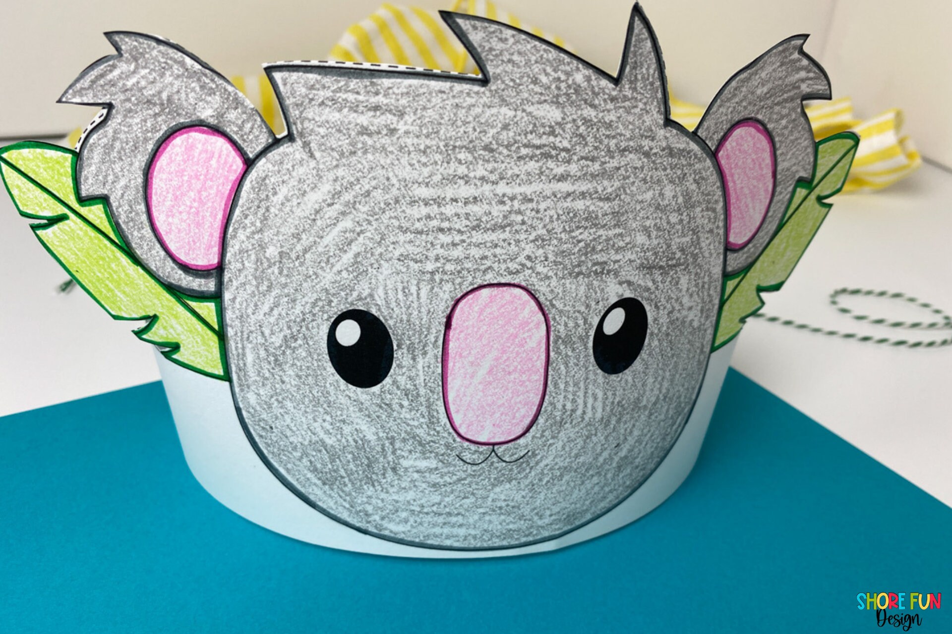 Koala Headband Papercraft Template With Directions - Etsy