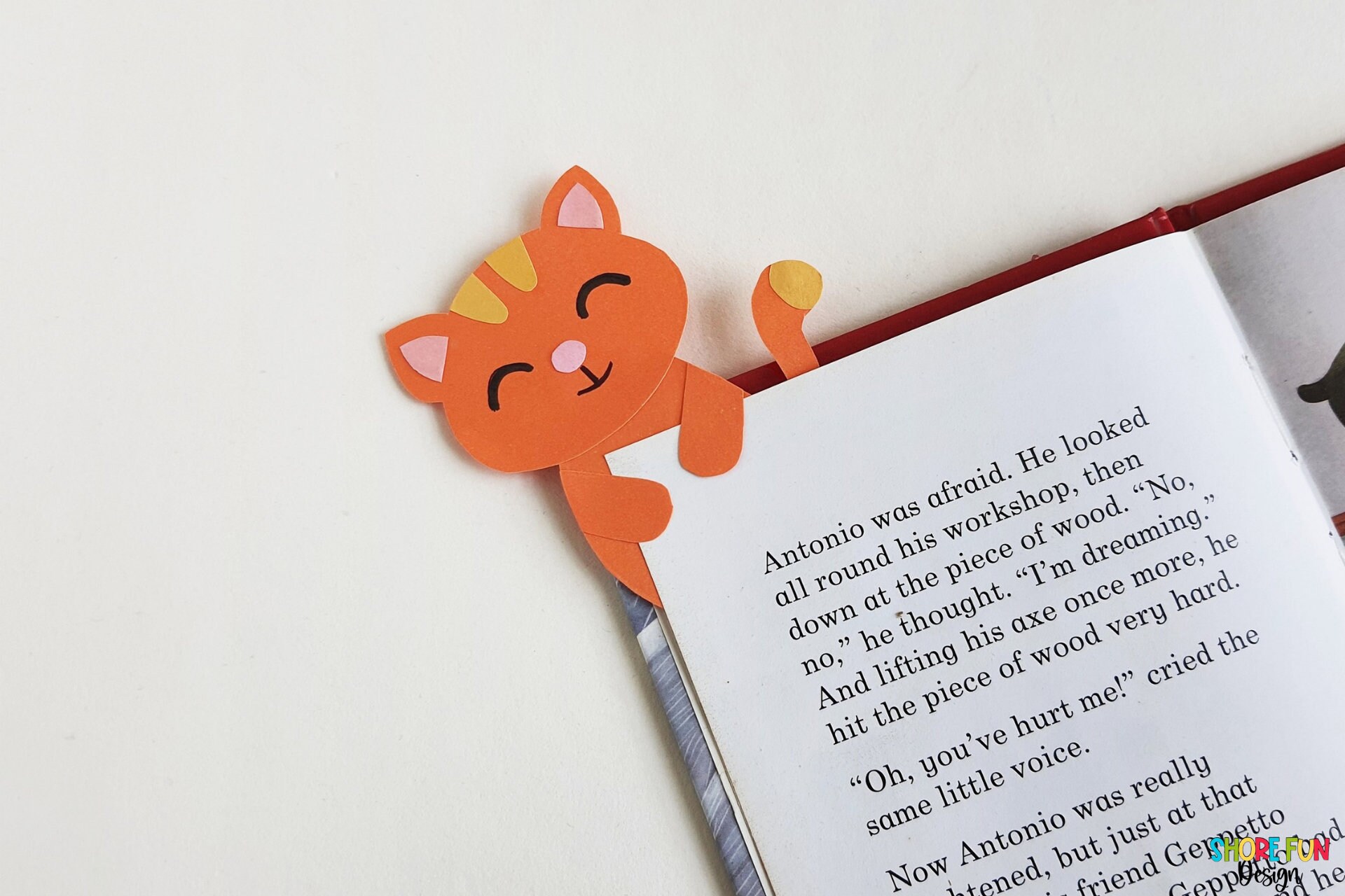 Cat Bookmark Craft Template With Directions - Etsy