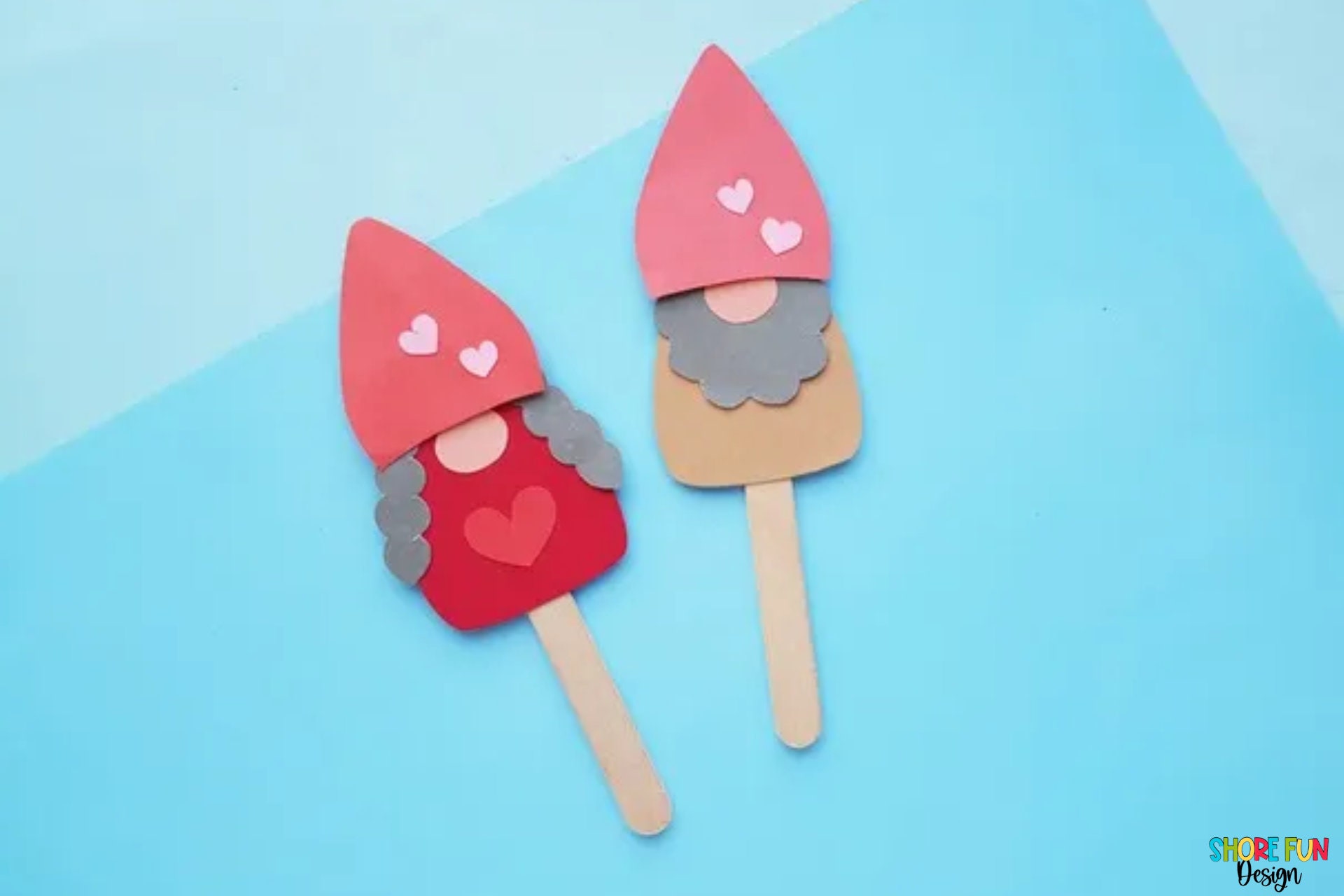 Valentine's Day Gnome Papercraft Template With Directions - Etsy
