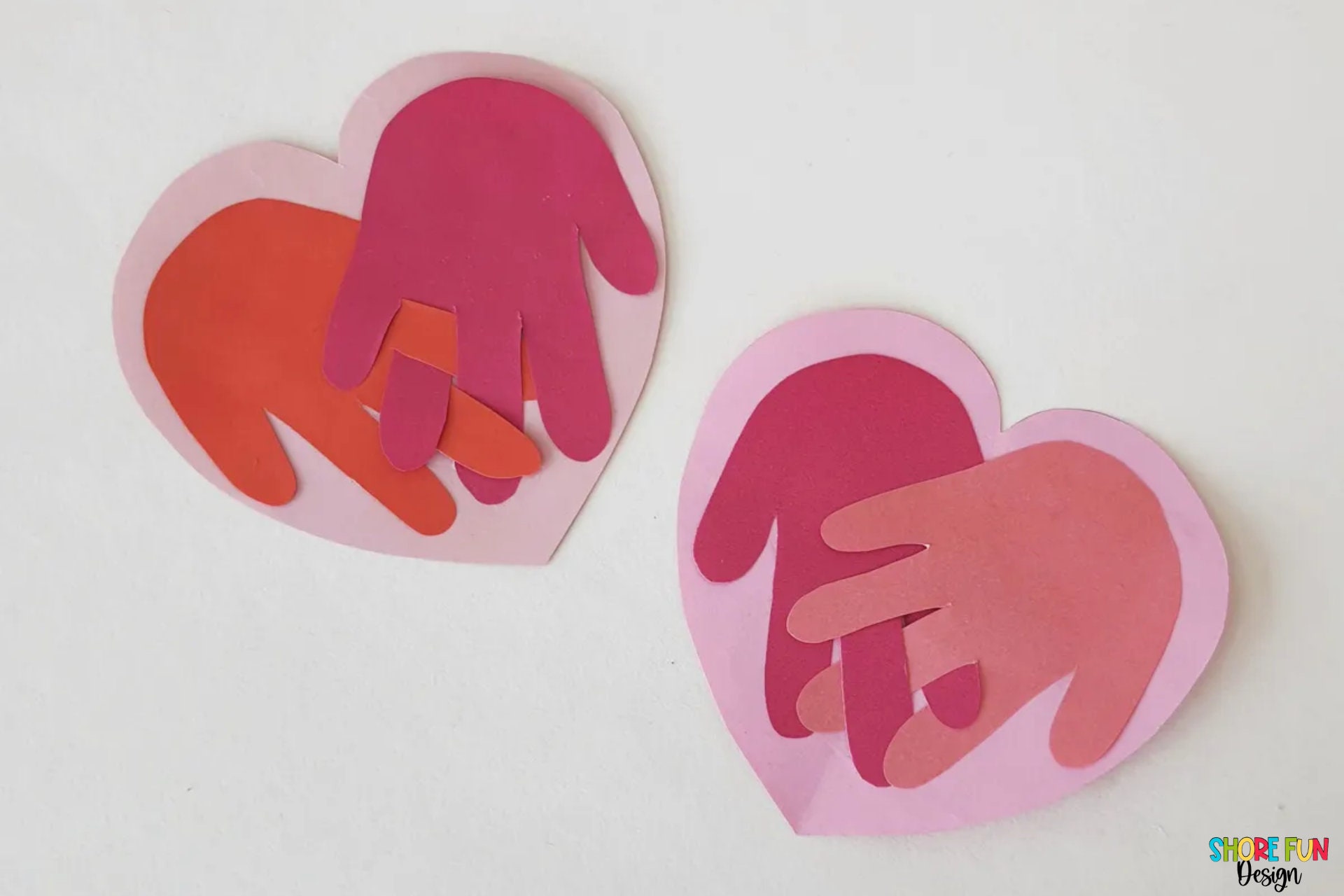 Handprint Heart Craft Template With Directions - Etsy