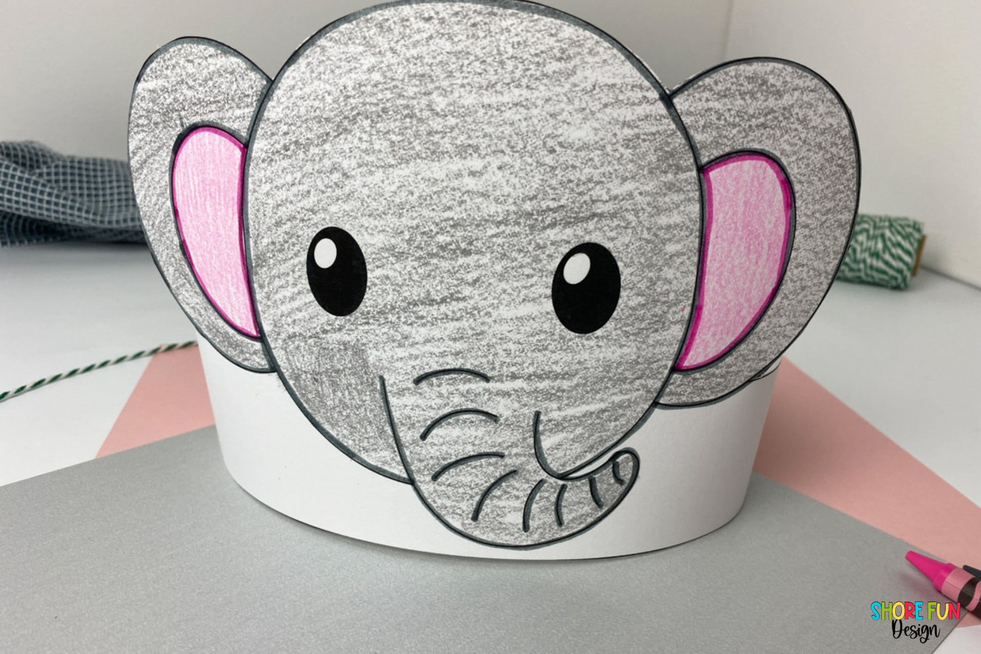 Elephant Headband Craft Template With Directions - Etsy
