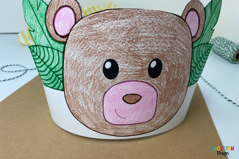 Bear Headband Craft Template With Directions - Etsy