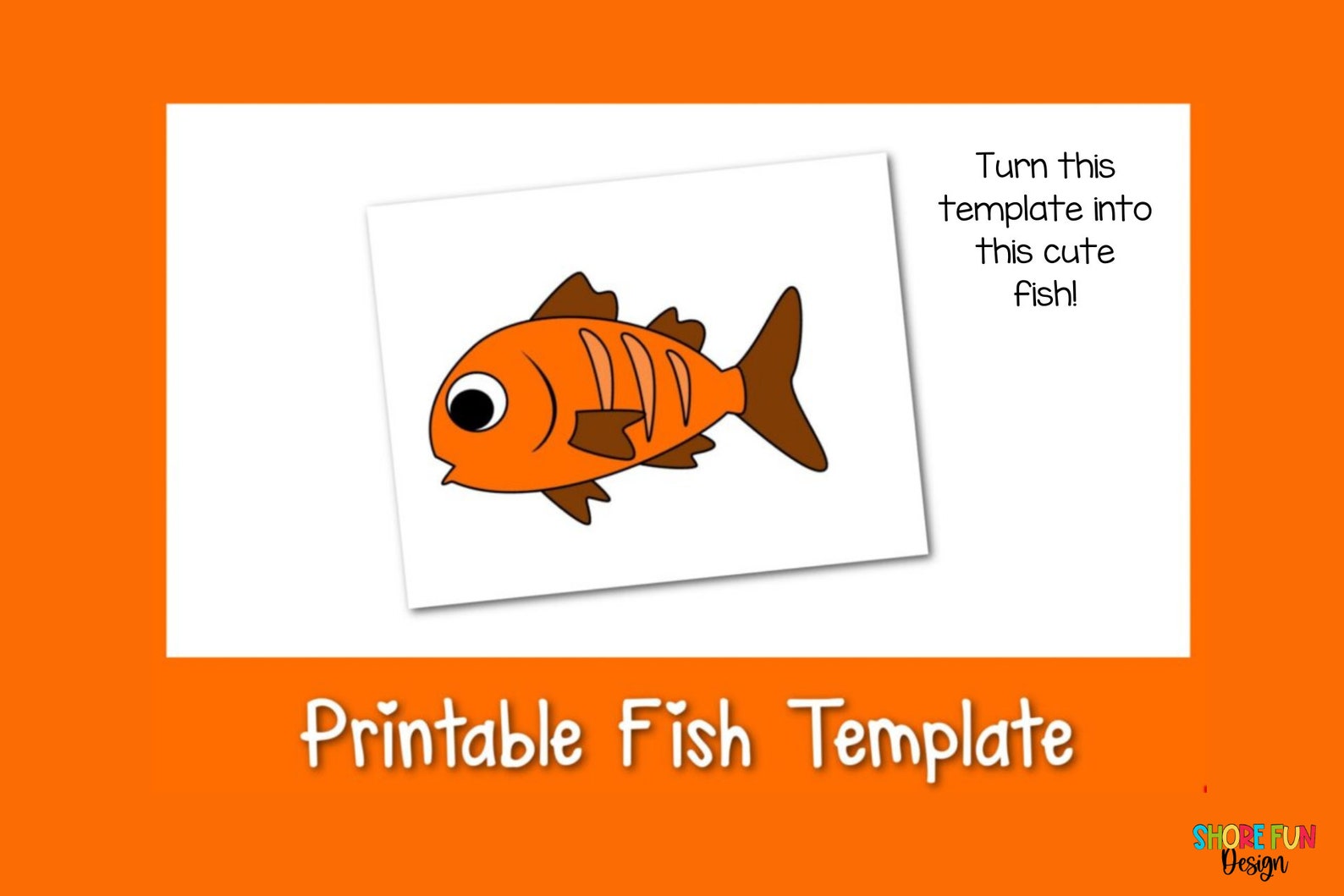 Printable Fish Craft Template With Directions - Etsy