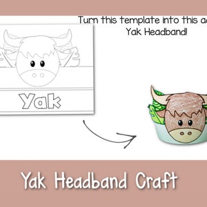Yak Headband Papercraft Template With Directions - Etsy UK