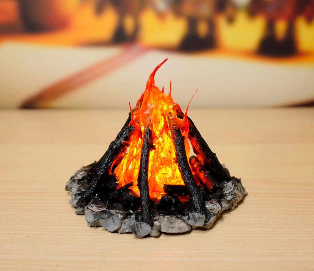 Bonfire Campfire Miniature Scale 1:6 With Light up Function - Etsy