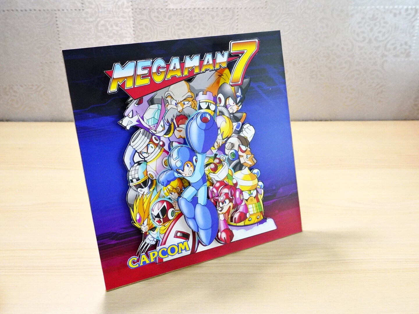 3D Retro Games Diorama Frame: Megaman 7 Cover (rockman) - 20x20cm ...