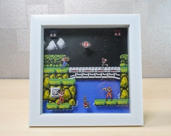 3D Retro Games Diorama Frame: Super Mario Bros NES Cover Art - Etsy