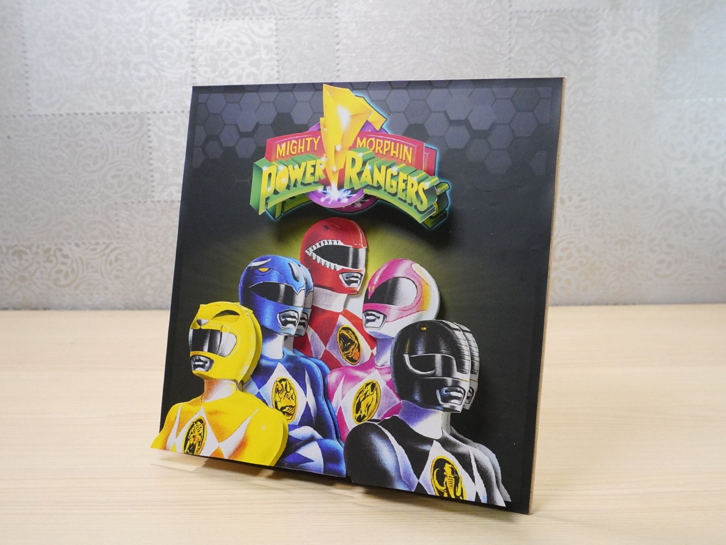 3D Retro Games Diorama Frame: Power Rangers SNES Cover Art 20x20cm ...