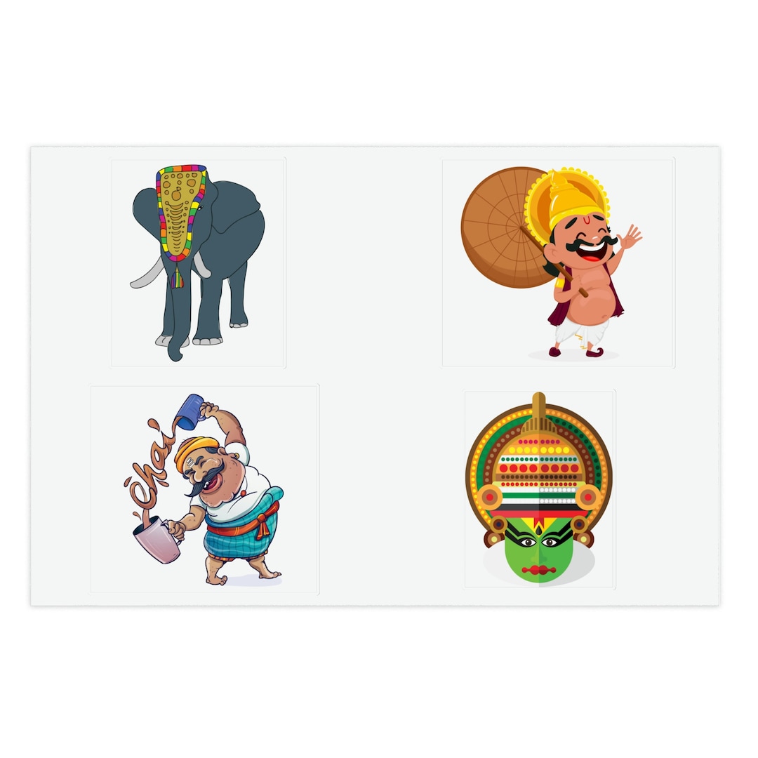Malayalam Kerala India Cute Sticker Sheets - Etsy