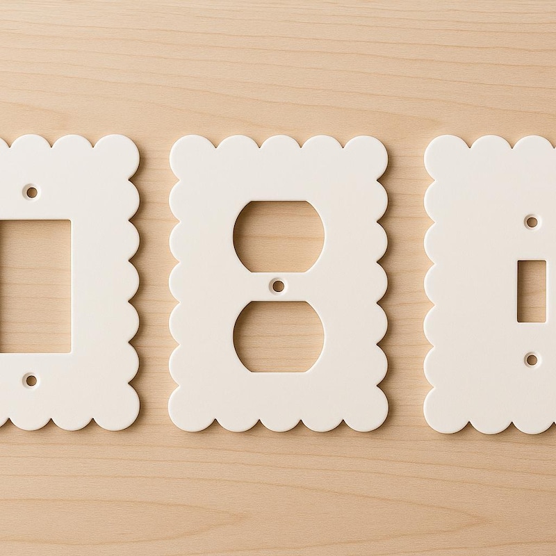 3 Switch Scalloped Cover - Etsy