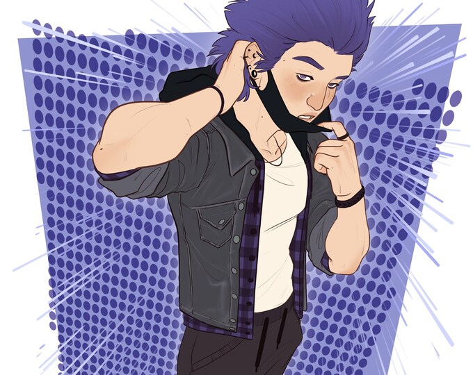 Shinso Hitoshi Fanart Print - Etsy