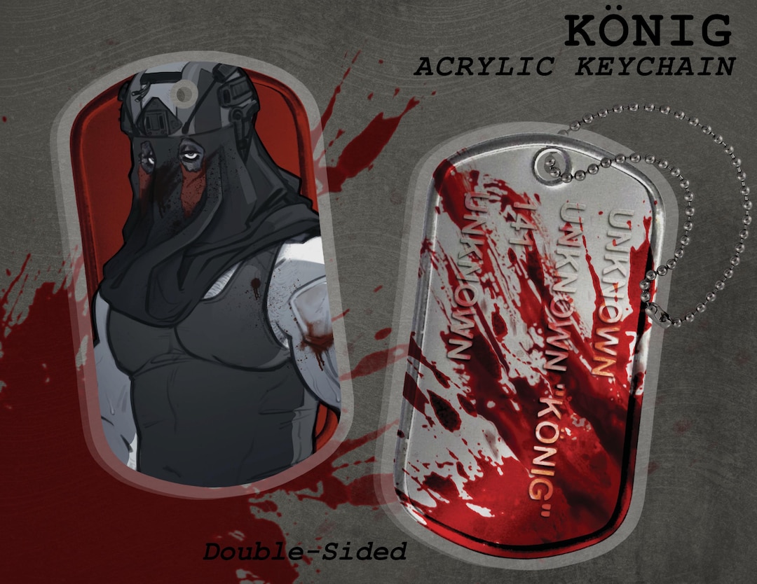 COD Konig Dog Tag Keychain - Etsy