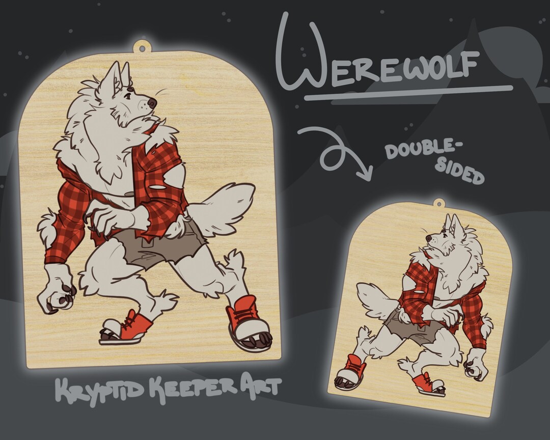 Werewolf Keychain - Etsy