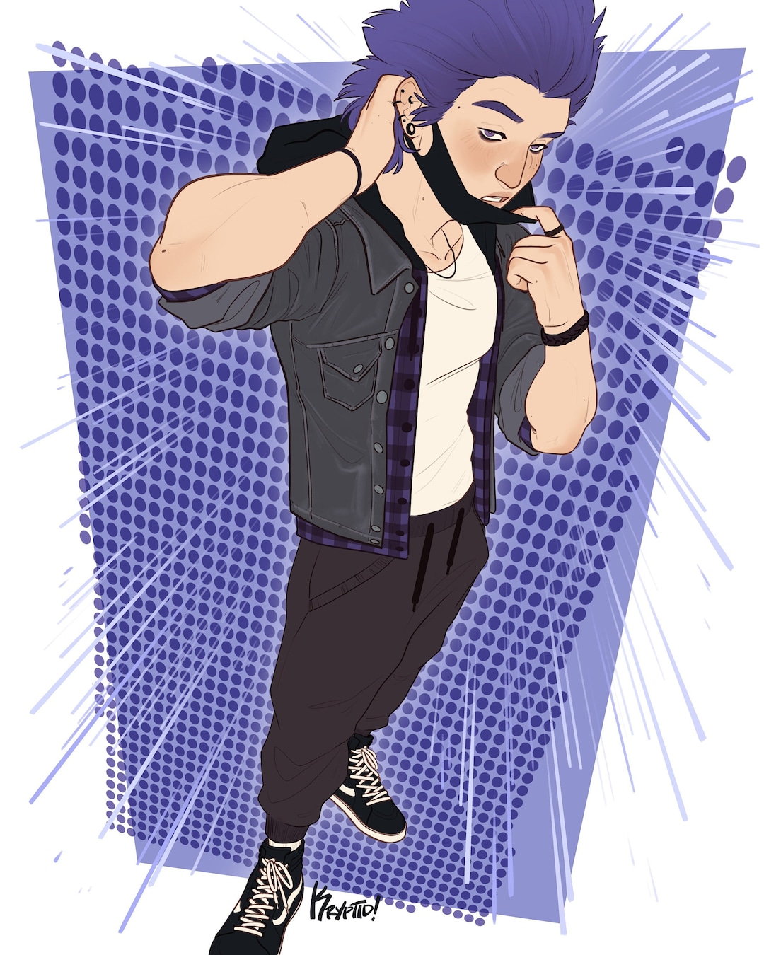 Shinso Hitoshi Fanart Print - Etsy