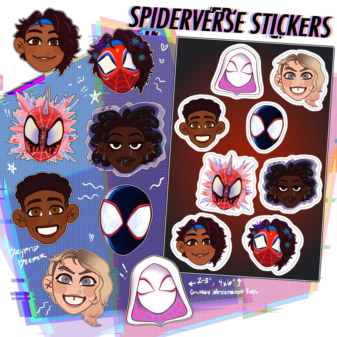 Spiderverse Stickers Batch 1 - Etsy