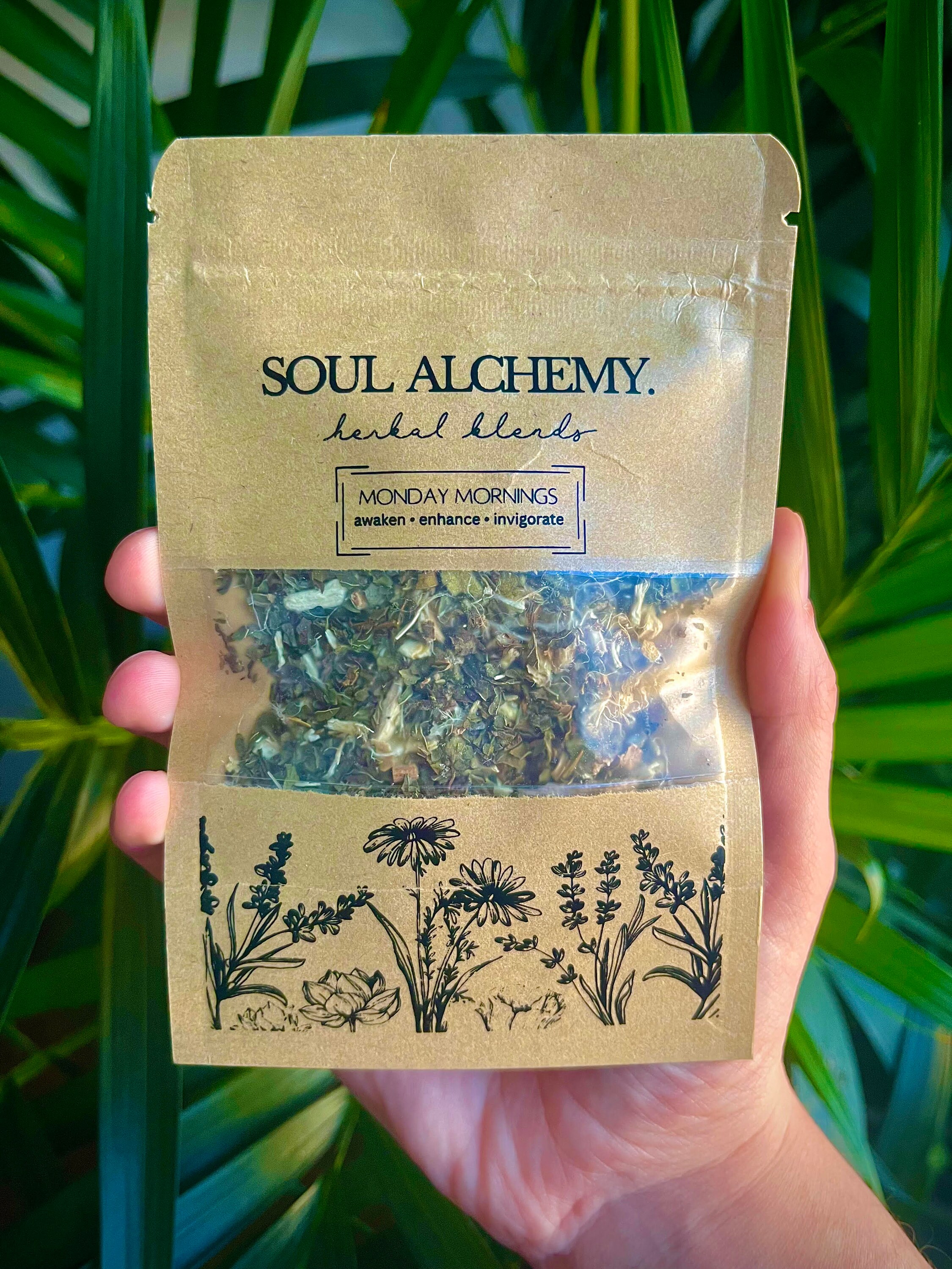 Monday Mornings Herbal Blend • Mullein, Marshmallow Root, Lemon Balm ...
