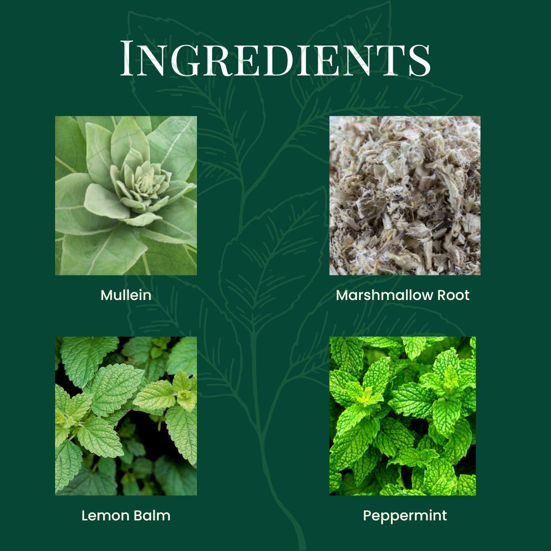 Monday Mornings Herbal Blend • Mullein, Marshmallow Root, Lemon Balm ...