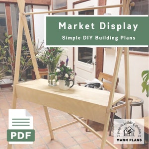 DIY Market Display Building Plans | PDF Download - Etsy