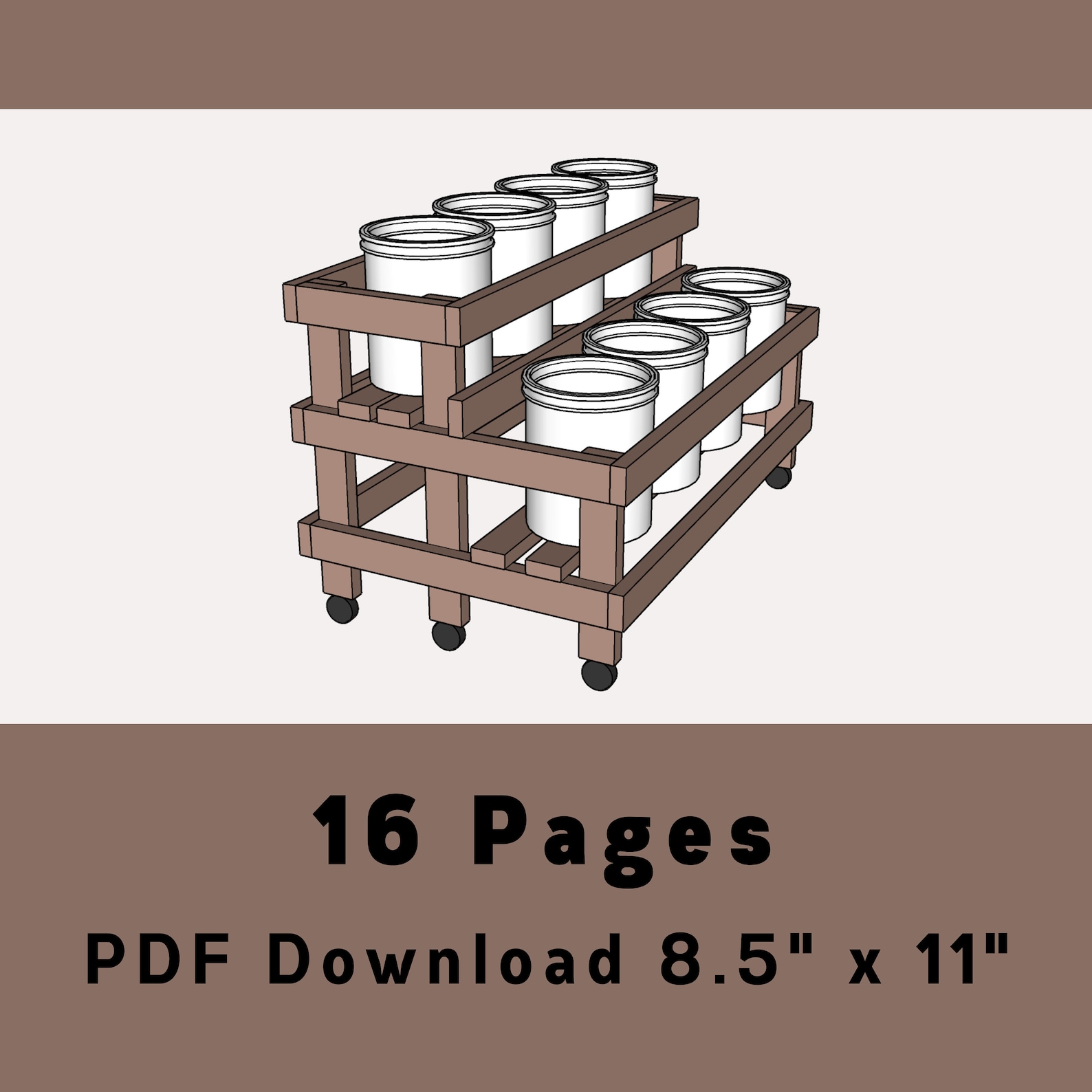 5-gallon Bucket DIY Garden Stand (8 Buckets) | PDF Download - Etsy