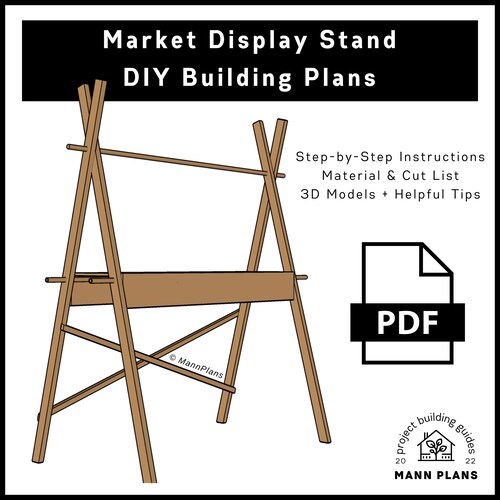 DIY Market Display Building Plans PDF Download - Etsy