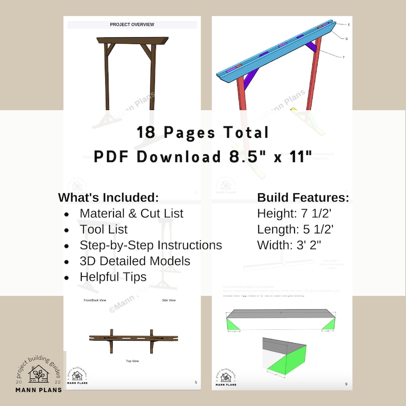 DIY Wedding Arch Project Building Plans PDF Download - Etsy