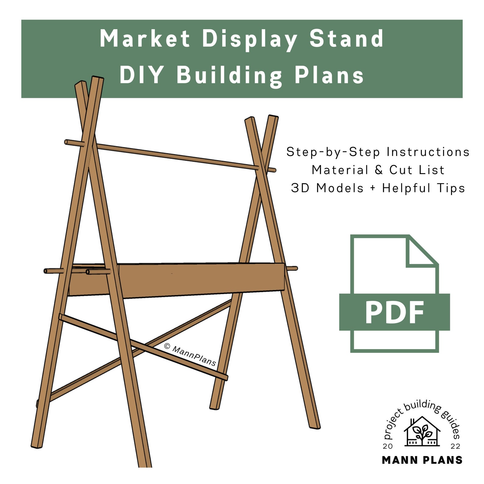 DIY Market Display Building Plans PDF Download - Etsy