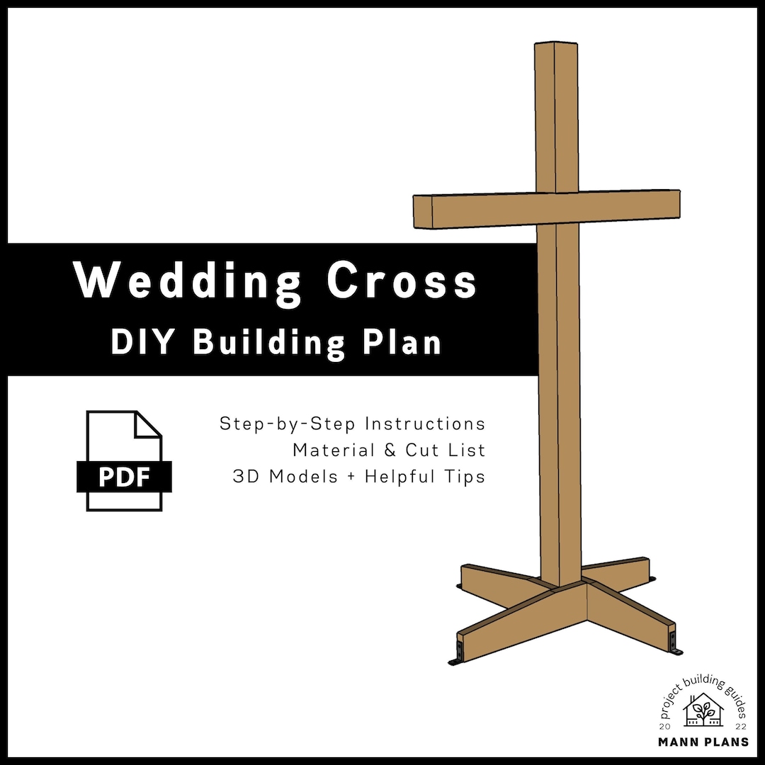 DIY Wedding Cross | Wooden Ceremony Alter (PDF Building Plans) - Etsy