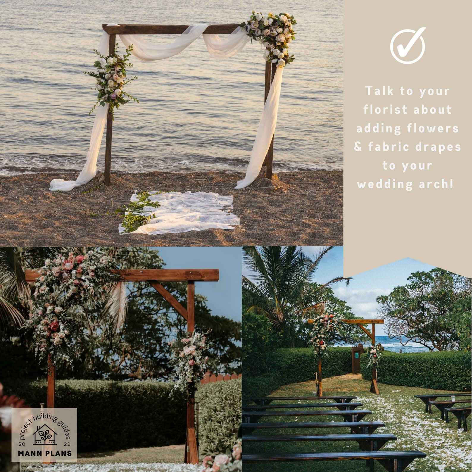 DIY Wedding Arch Project Building Plans (PDF Download) - Etsy