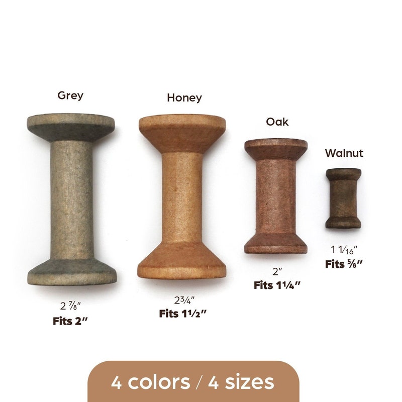 Small Vintage Wood Spools - Etsy
