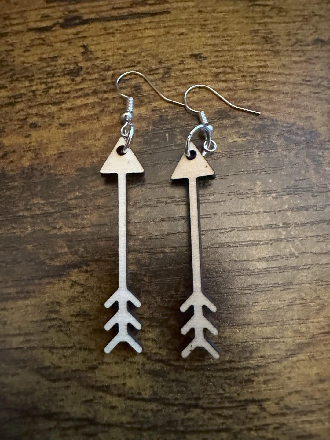 Custom Laser Cut and Engraved Earrings Arrow Earring - Etsy