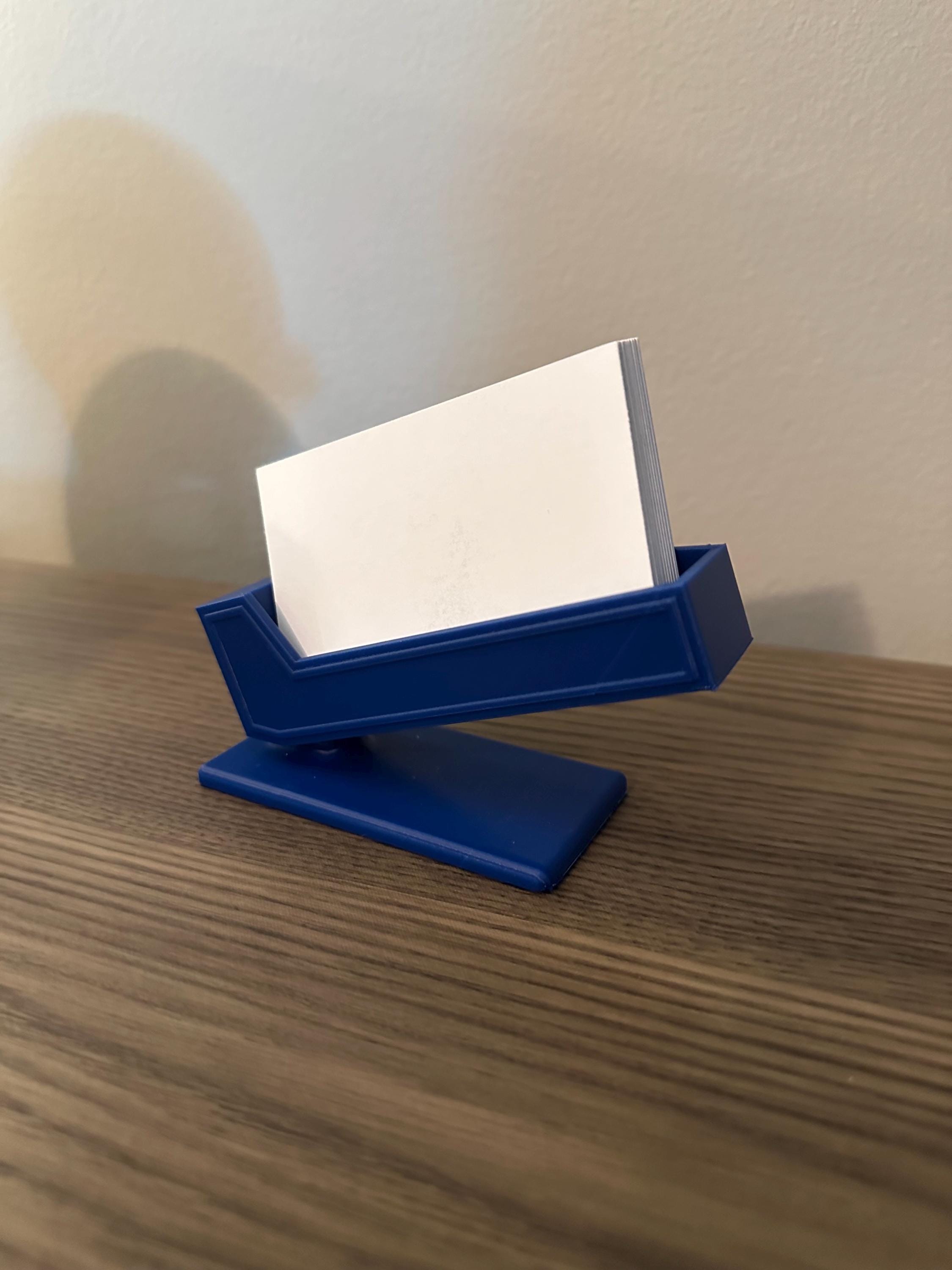 Custom 3D Printed Business Card Holder Personalized Desk Accessory in ...