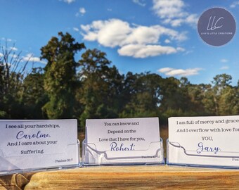 Personalized Scripture Cards, Small Set - Etsy