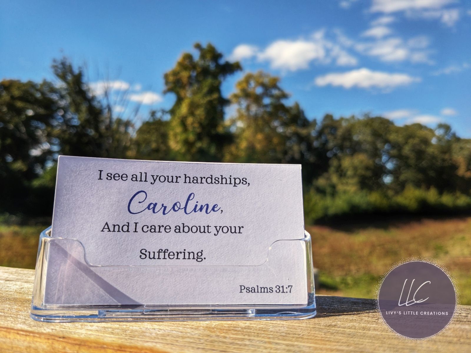 Personalized Scripture Cards - Etsy