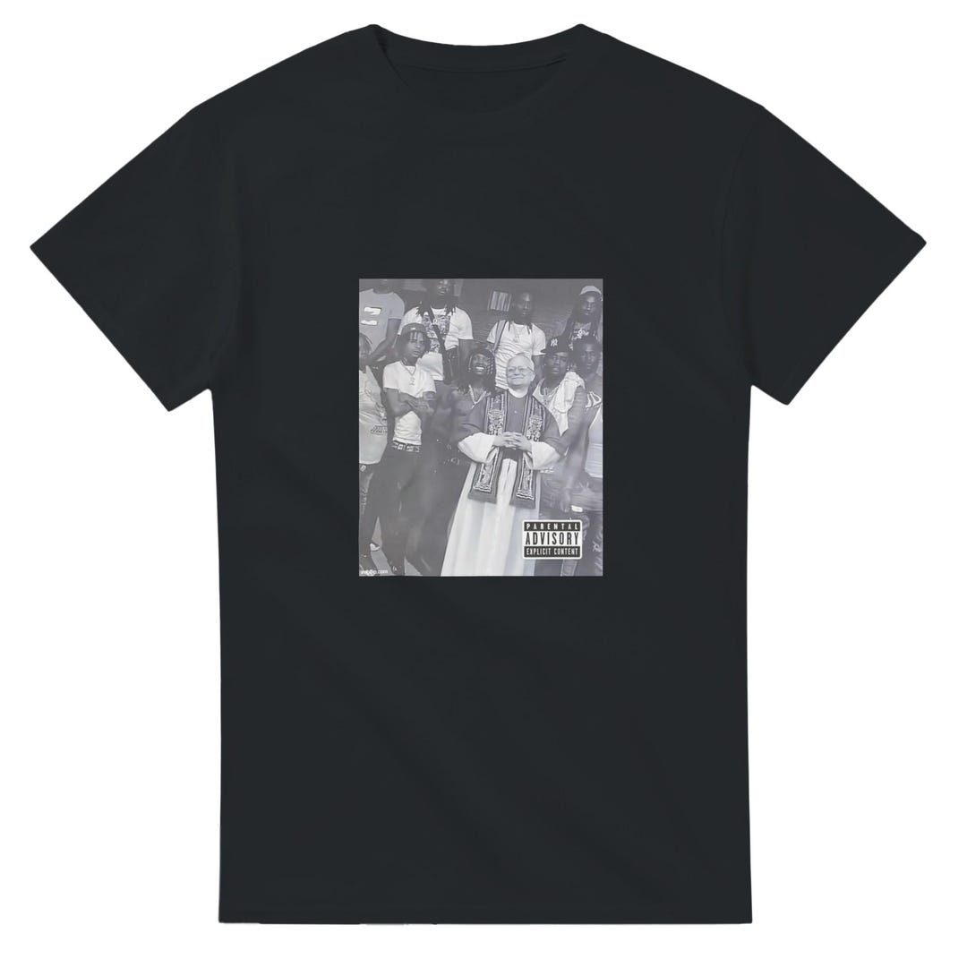 Pope Leo XIV Funny Oblock Meme Heavyweight Unisex Crewneck T-shirt ...