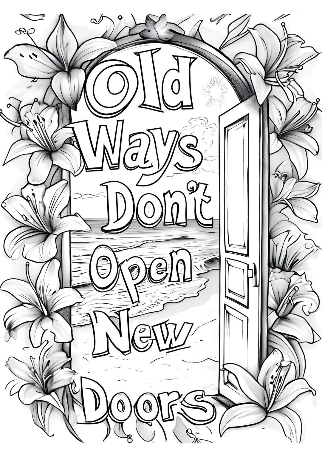 Positive Quotes Coloring Pages - Etsy