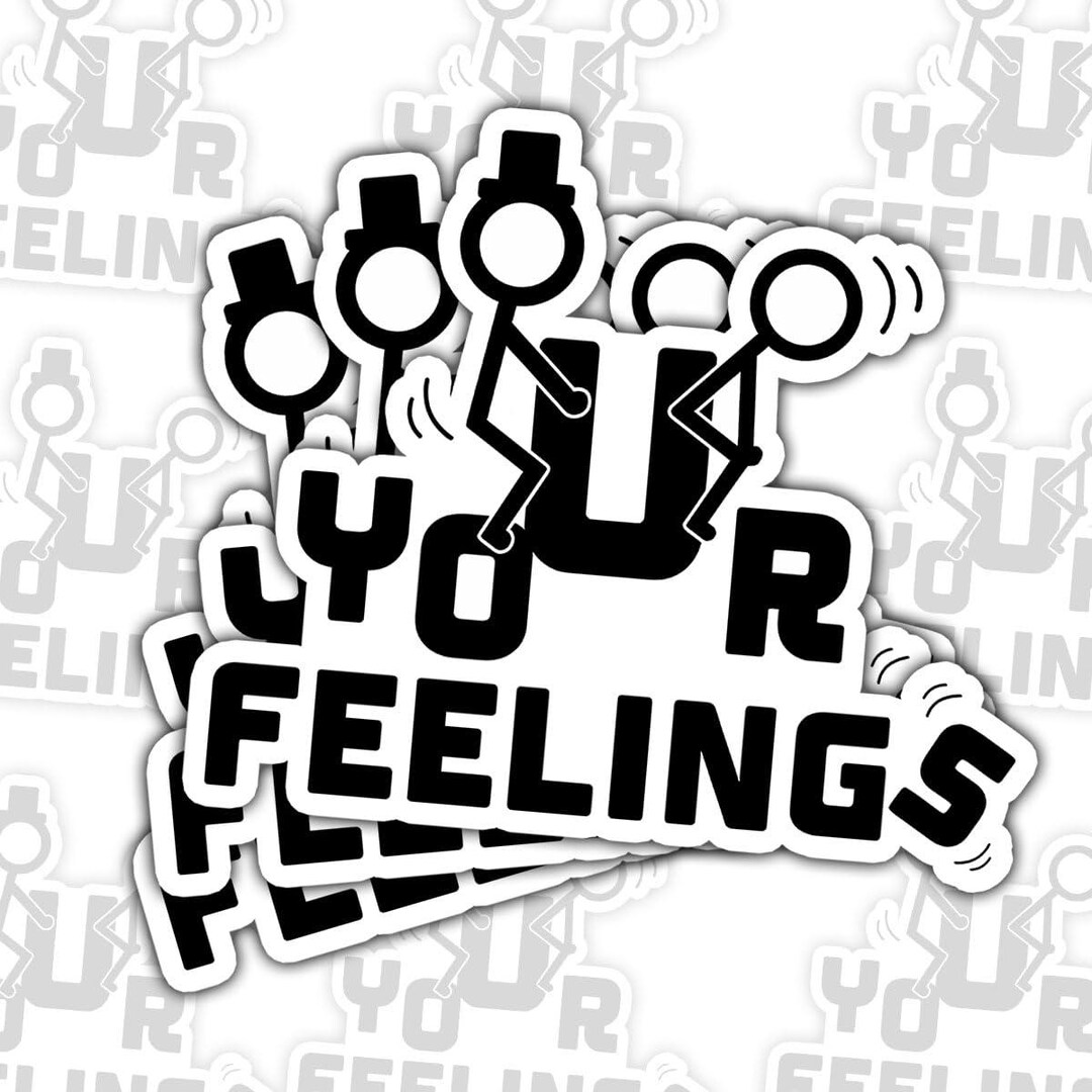 3pc Your Feelings Sticker Set, Funny Twerking Letter U Vinyl Decals ...