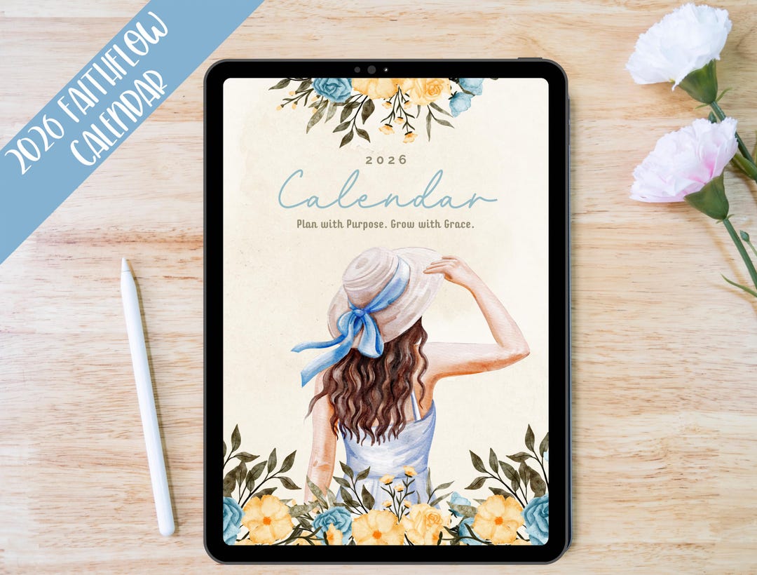 Faithflow 2026 Christian Planner & Calendar: Monthly Themes • Daily ...
