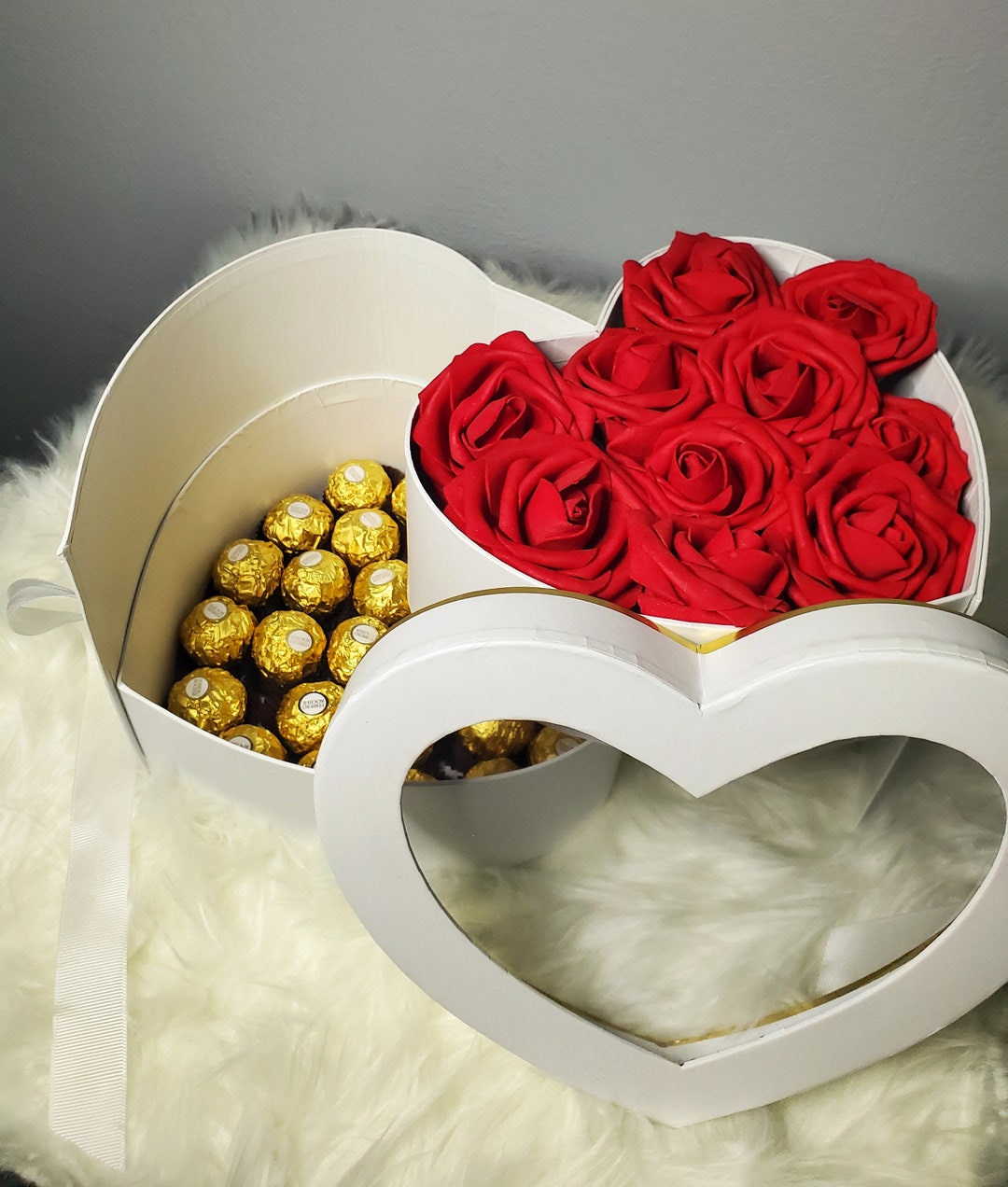 Double Layer Heart Shape Gift Box - Etsy