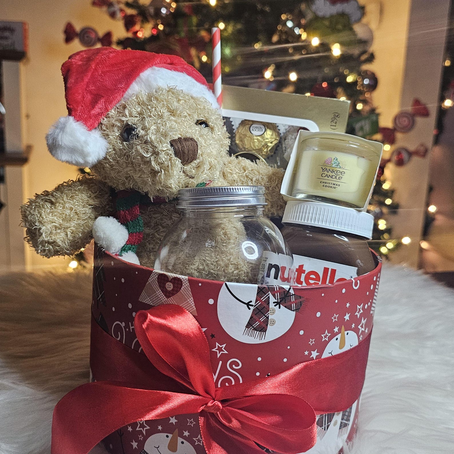 Holiday Christmas Gift Box, Christmas Gift, Gift Basket, Ferrer Rocher ...