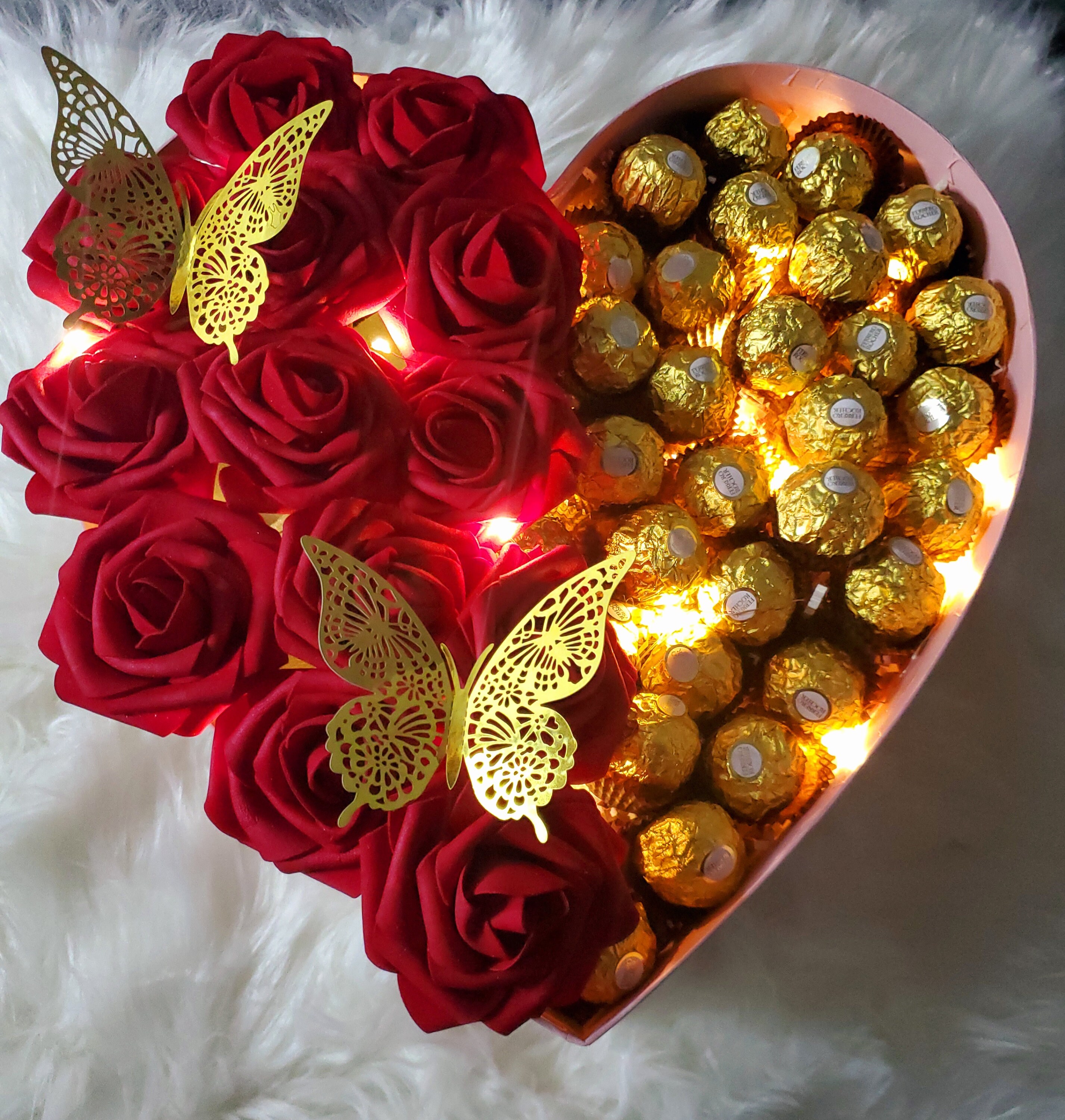 Large Heart Shaped Gift Box - Etsy